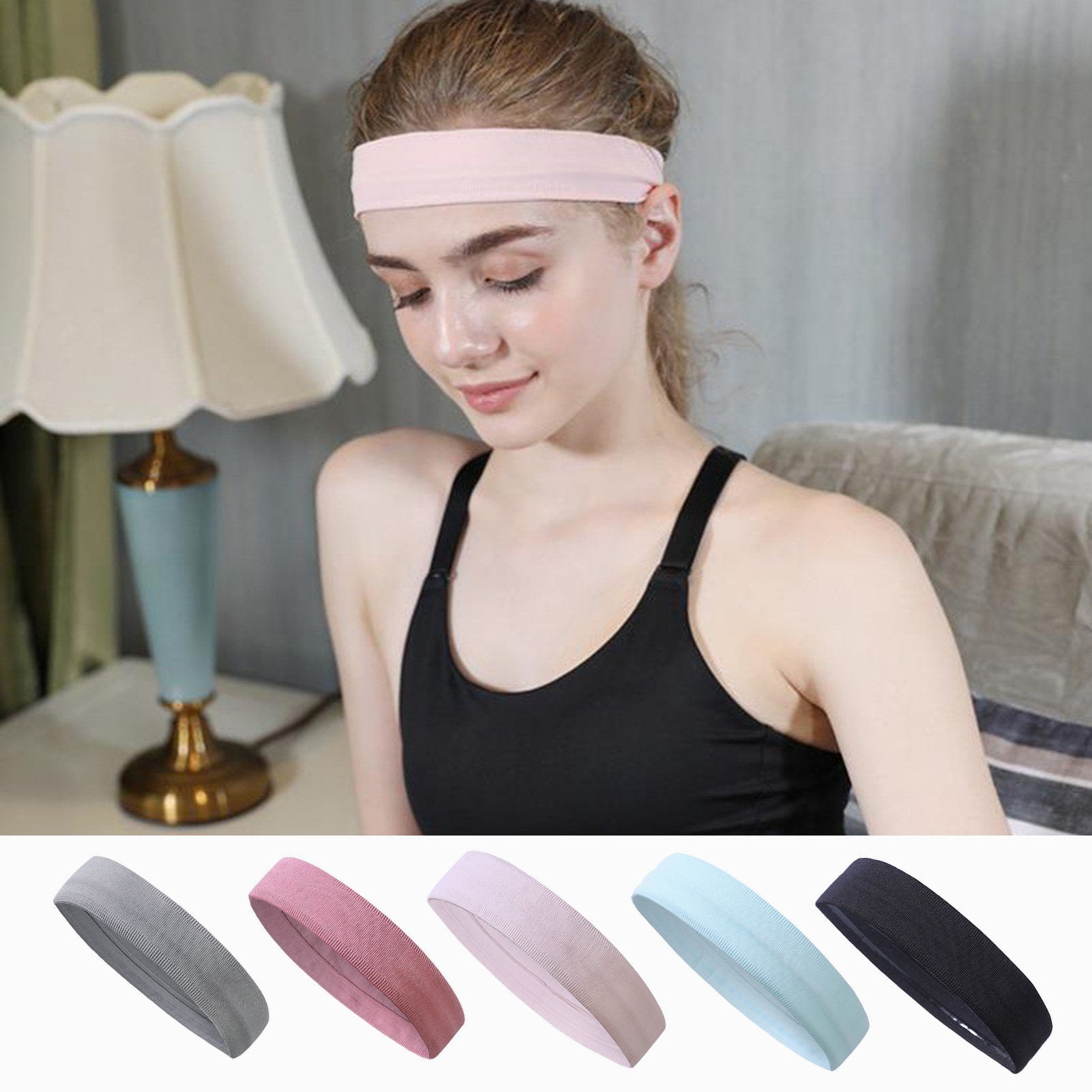 Sportteer Sports Headband Sweat Absorbing Headband Womens Sports