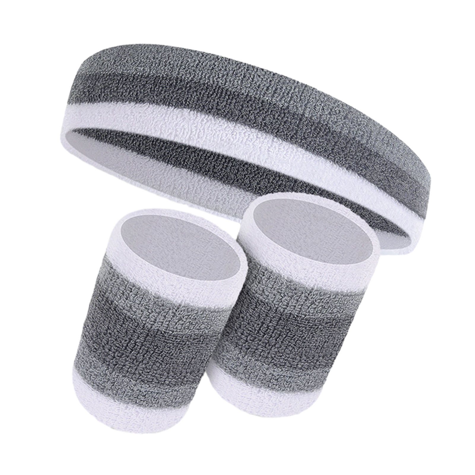 Sportteer Sports Wristband Sweatbands Set Soft Elastic Wicking ...