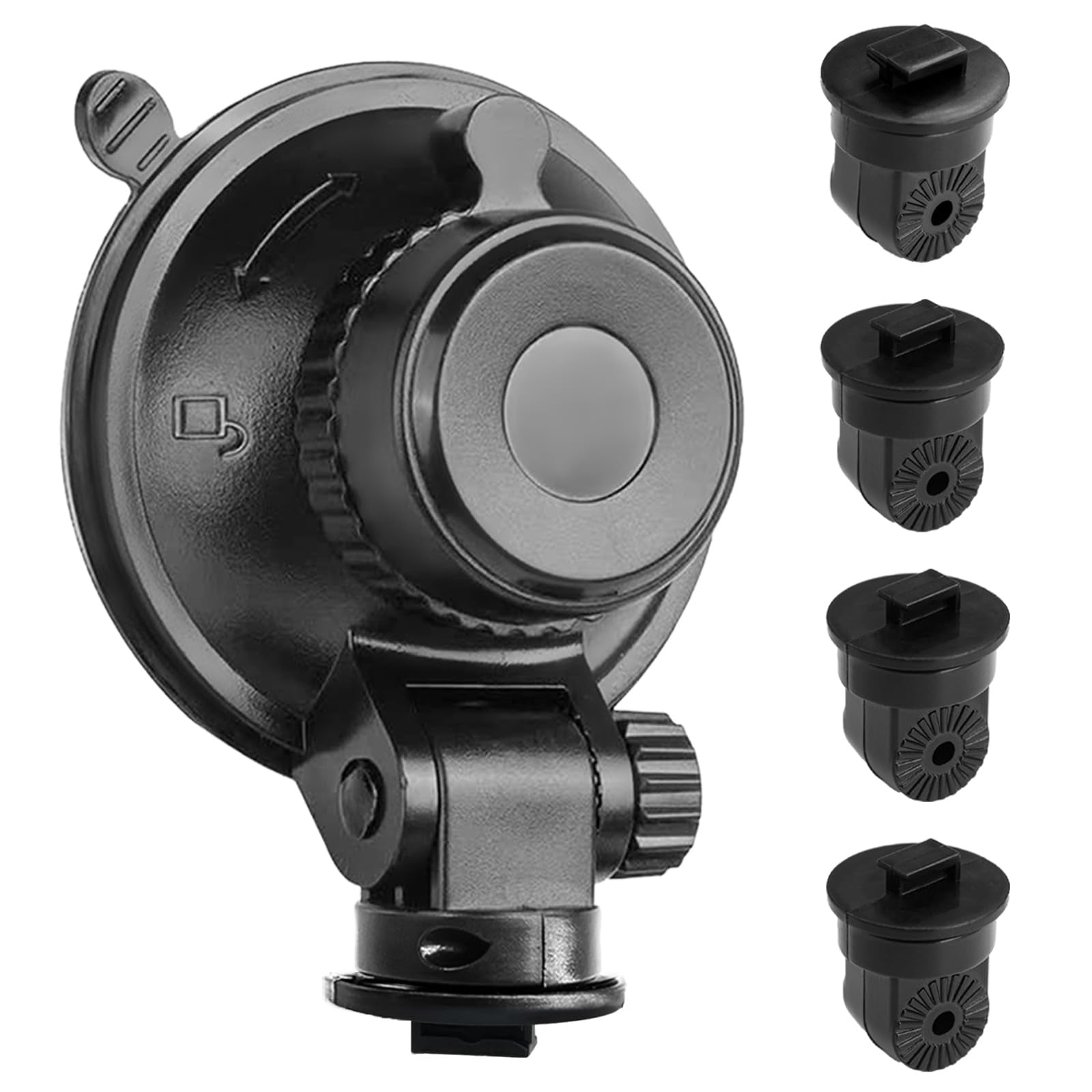 Sportway S504 Suction Cup Dash Cam Mount Holder (5th Gen) with 4pcs 360 ...