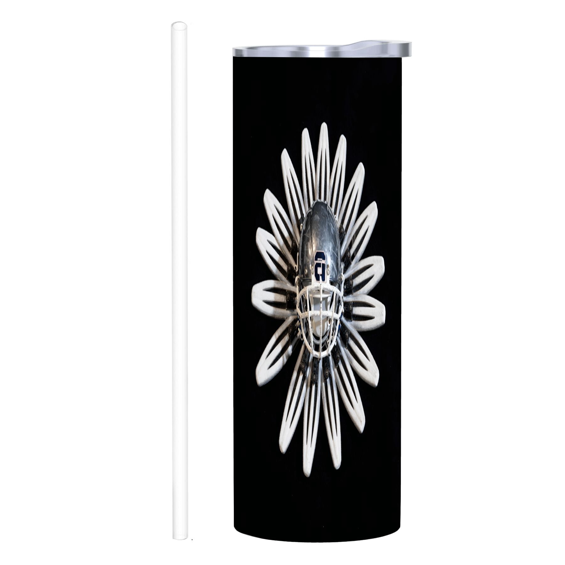 Sporty 20 oz Stainless Steel Insulated Tumbler with Stylish Flower ...