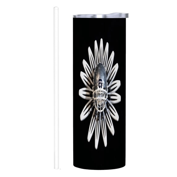Sporty 20 oz Stainless Steel Insulated Tumbler with Stylish Flower ...