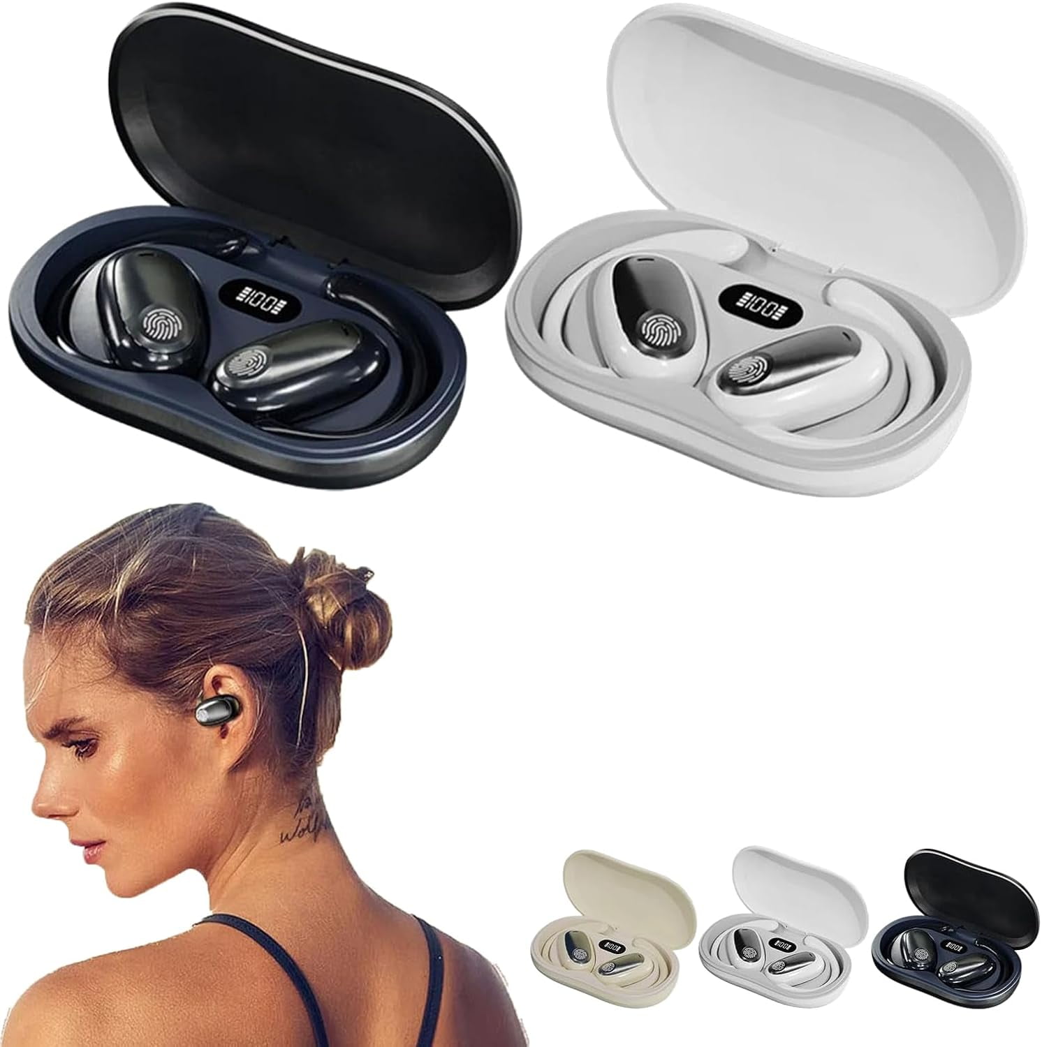 Sporty Hanging Ear Bluetooth Earphones, Hanging Earphones 5.4 Bluetooth ...