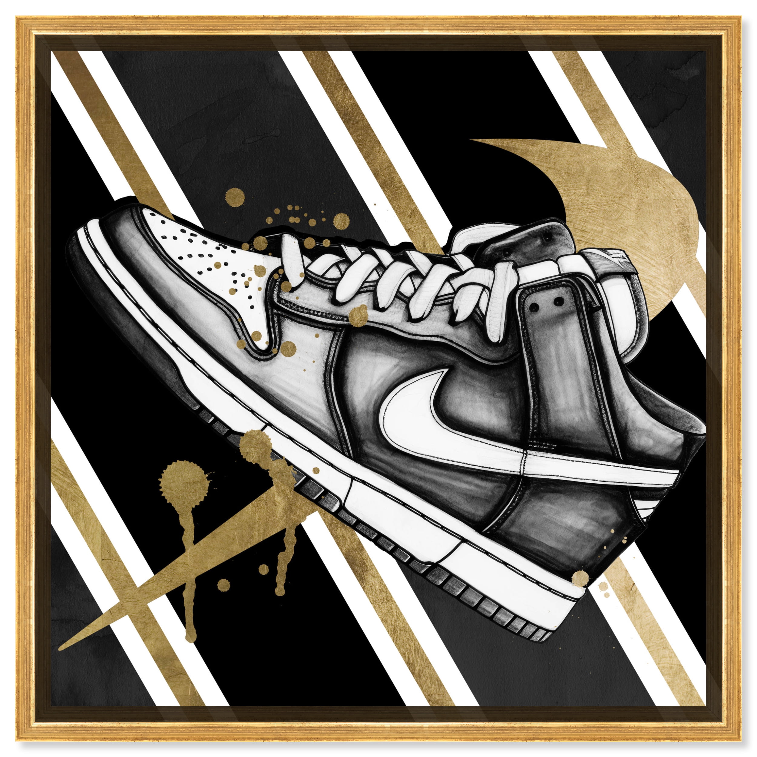 Sporty Style II Modern Sneaker Art Prints Canvas Wall Art by Notoriart ...