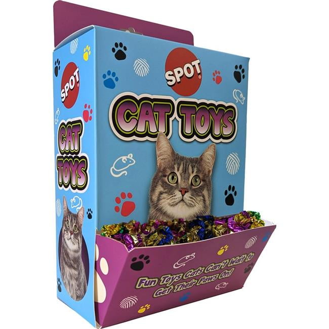 Spot 52209BX Mylar Balls Bulk Box Cat Toys, 48 Piece - Pack of 4 ...