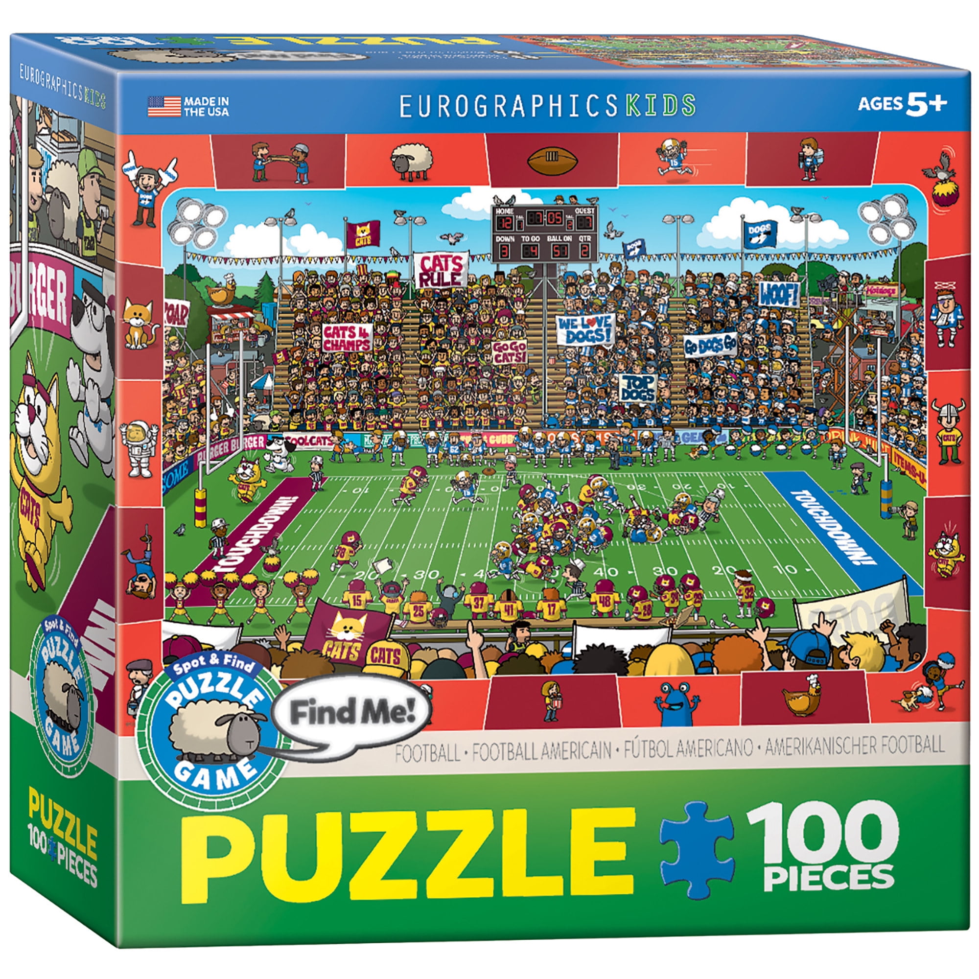 Spot & Find Football Puzzle, 100 Pieces - Walmart.com