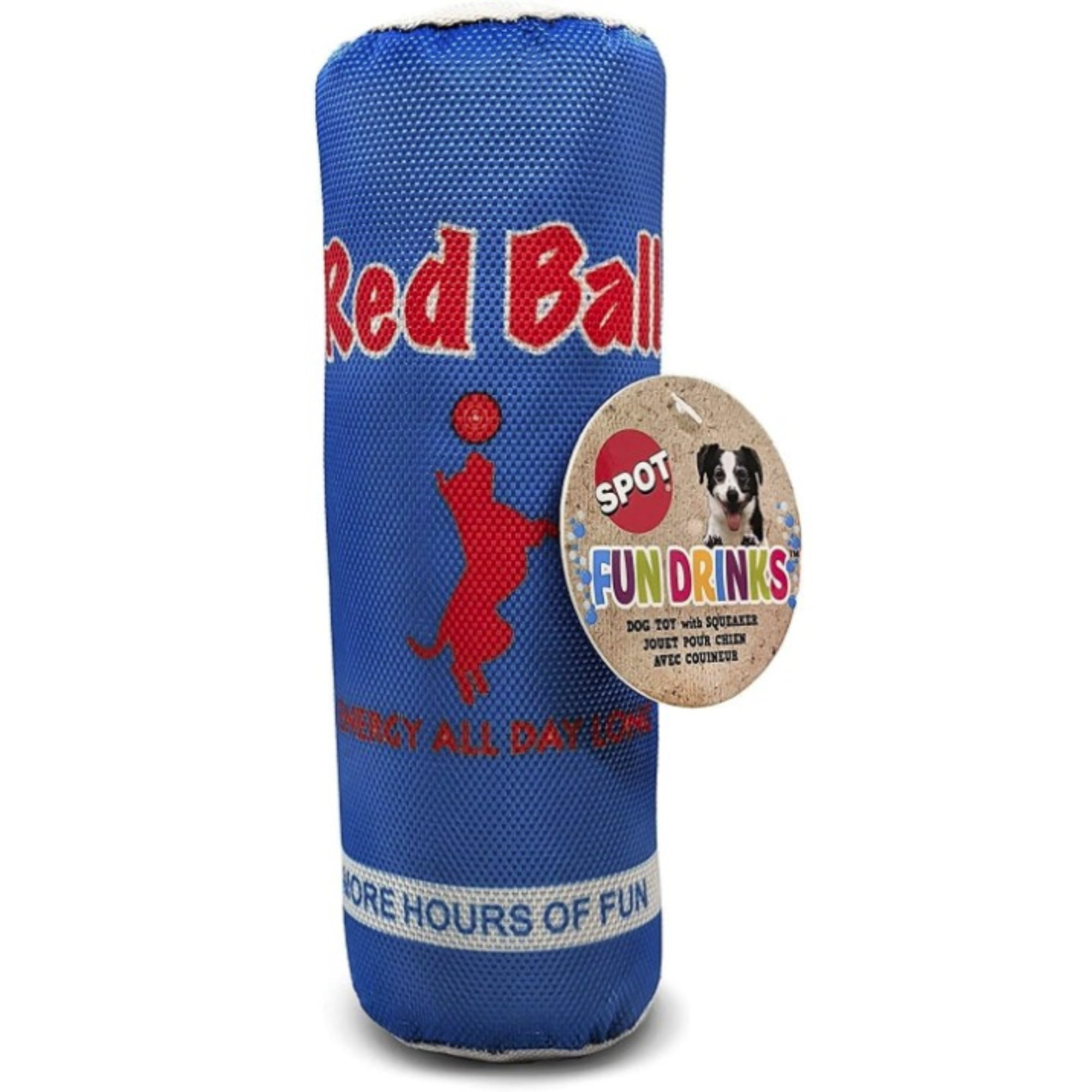 Spot Fun Drink Red Ball Plush Dog Toy - Walmart.com