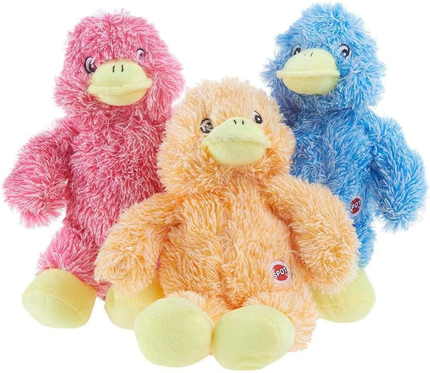 Spot Fuzzy Duck Pastel Assorted Plush Toy for Dogs 3-Pack - Walmart.com
