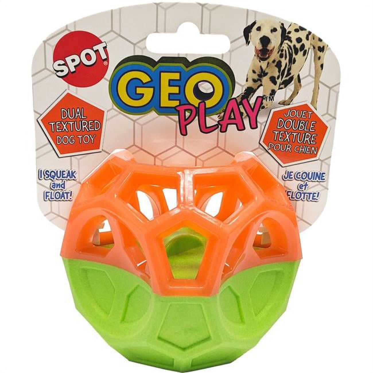Spot Geo Play Green/Orange Foam Rubber Pet Toy - Walmart.com