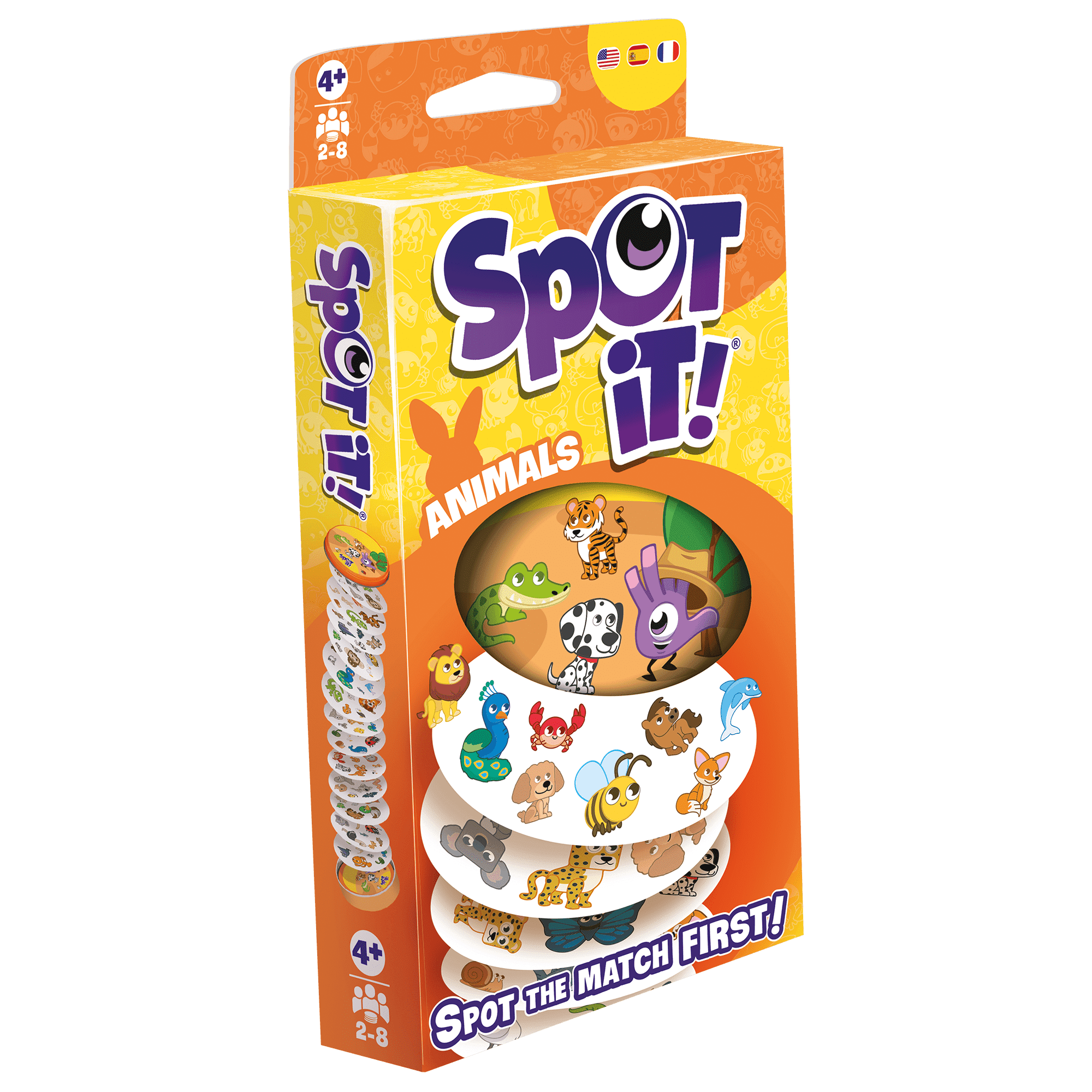 Spot It! Animals Eco-Blister Card Board Game Asmodee - Walmart.com