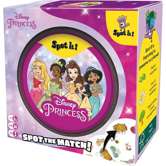 Spot It Disney Princess Card Game for Ages 4 and up, from Asmodee ...