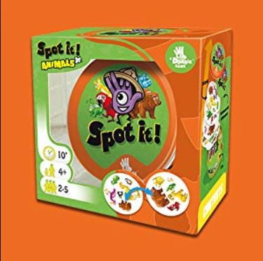 Spot It! Jr. Animals Card Game for Ages 4 and up, from Asmodee ...