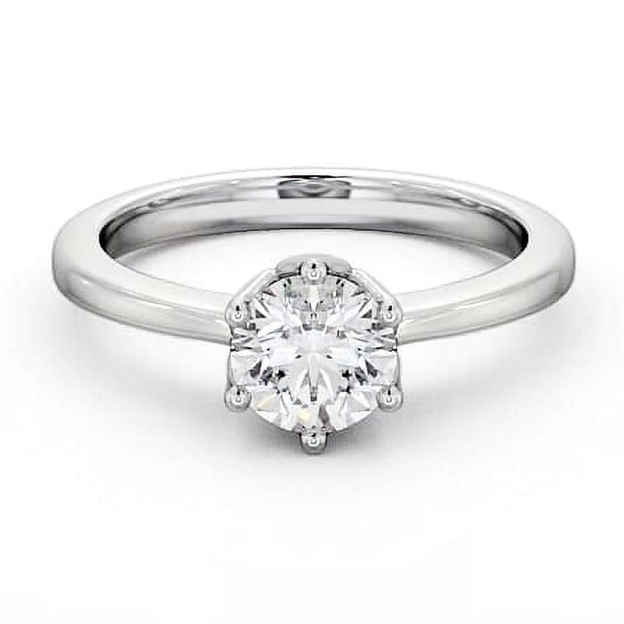 Spot Jewel 1.4 Ct Round Cut Lab Created Diamond Solitaire Engagement ...