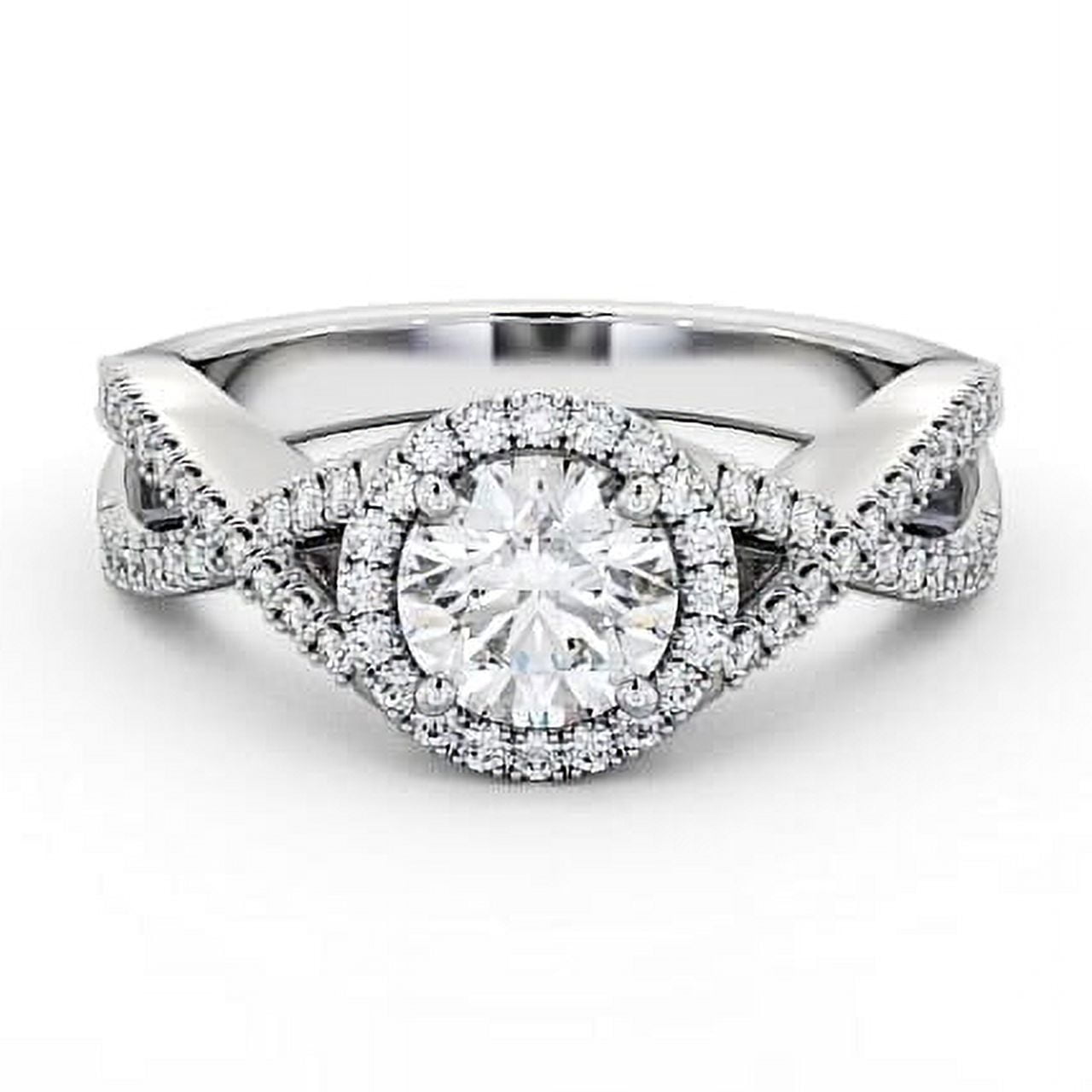 Spot Jewel 1.7 Ct Round Cut Diamond Engagement Ring – Lab Created ...