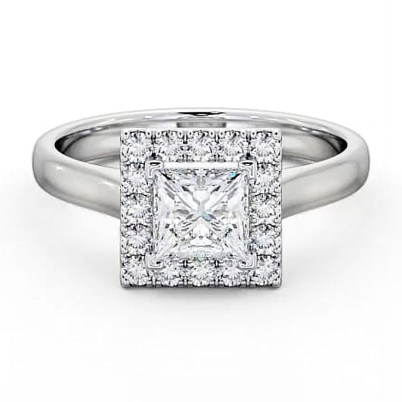 Spot Jewel 1.8 Ct Princess Cut Lab Created Diamond Engagement Ring ...