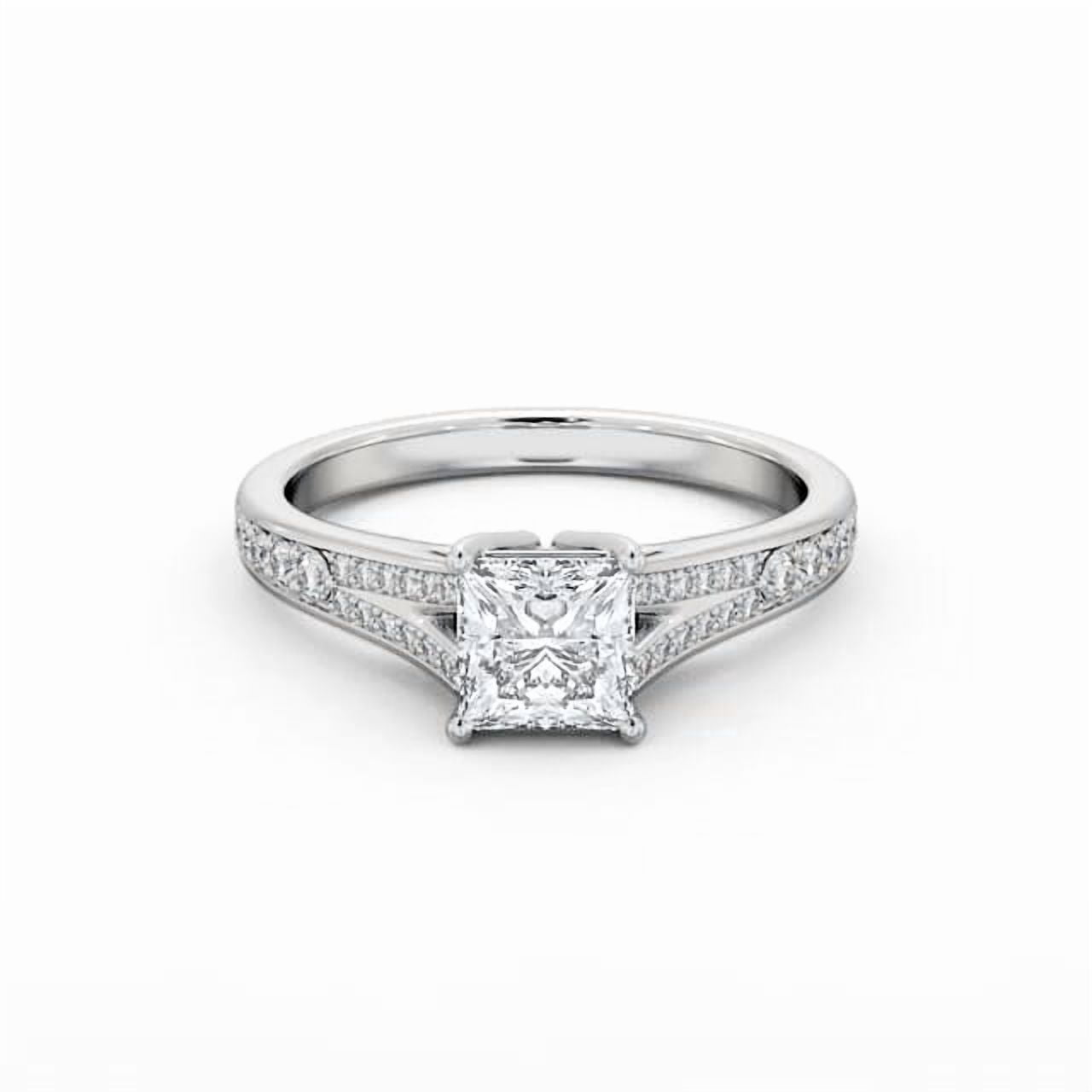 Spot Jewel 14K White Gold Plated 1.9 Ct Lab Created Diamond Ring ...