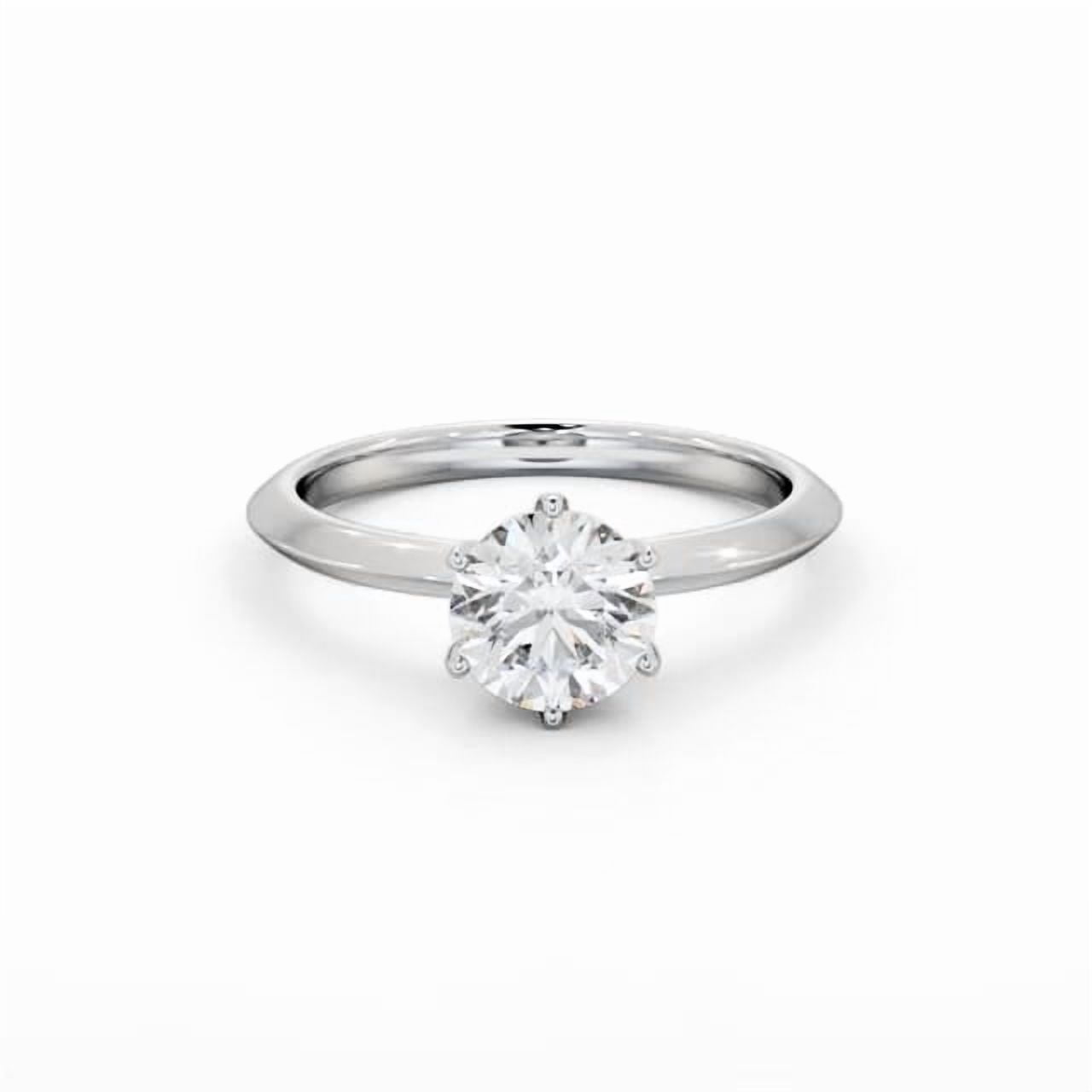 Spot Jewel 14K White Gold Plated Ring – 1.6 Ct Round Cut Lab Created ...