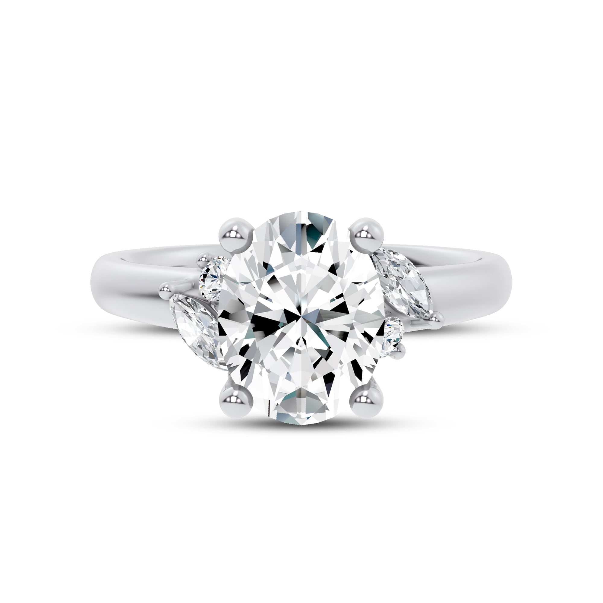 Spot Jewel 2.1 Ct Lab Created Diamond Ring for Women - Marquise and ...