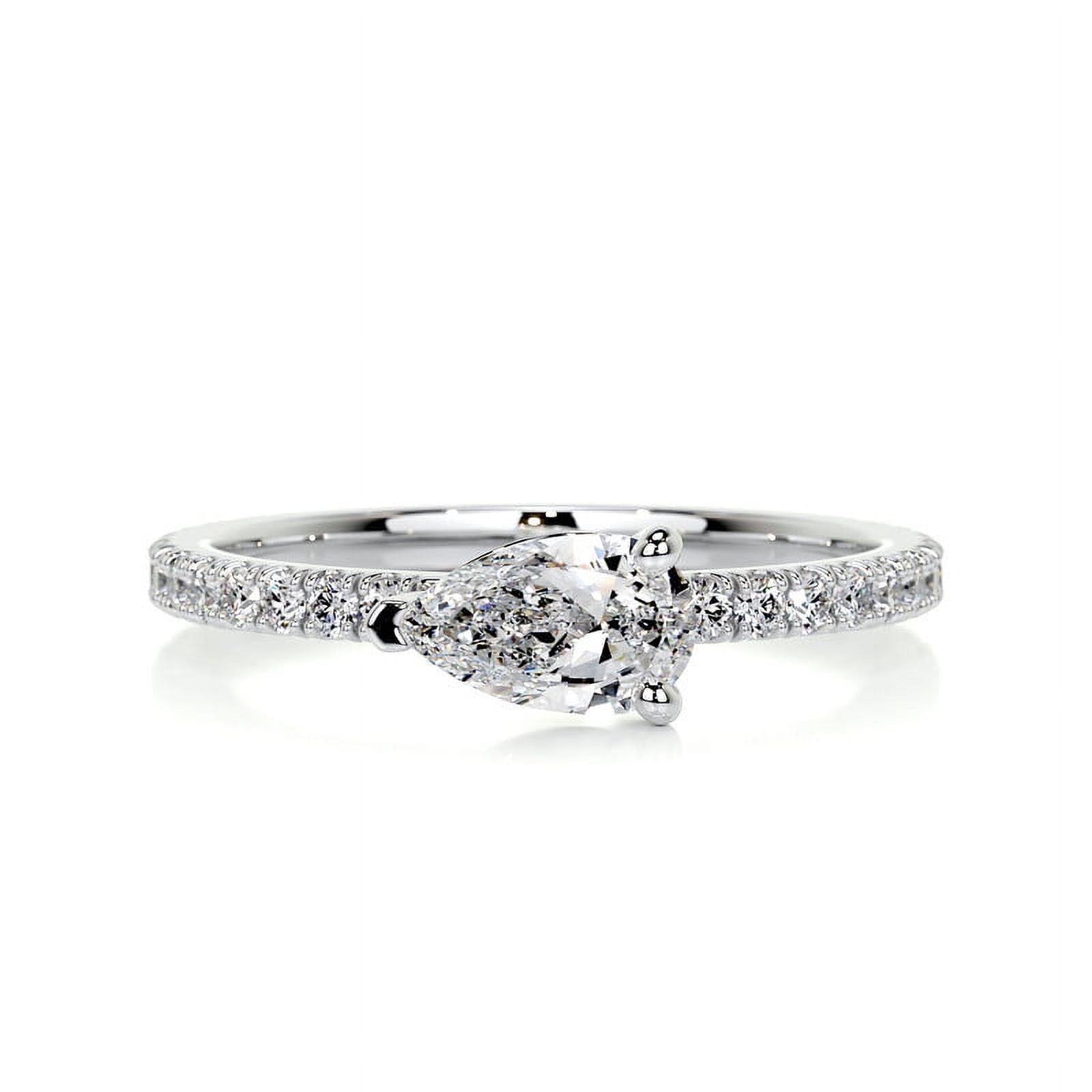 Spot Jewel 2.1 Ct Pear Cut Diamond Ring - Lab-Created Simulated Stone ...