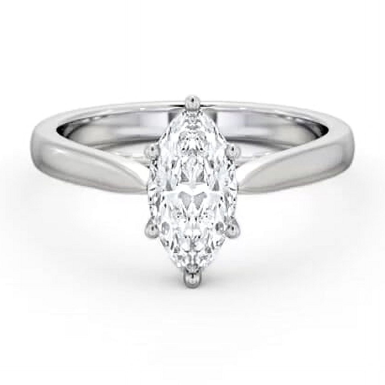 Spot Jewel 2 Ct Marquise Cut Lab Created Diamond Engagement Ring ...