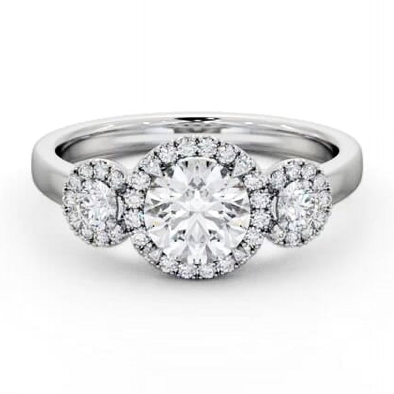Spot Jewel 3 Ct Round Cut Diamond Engagement Ring – Lab Created ...