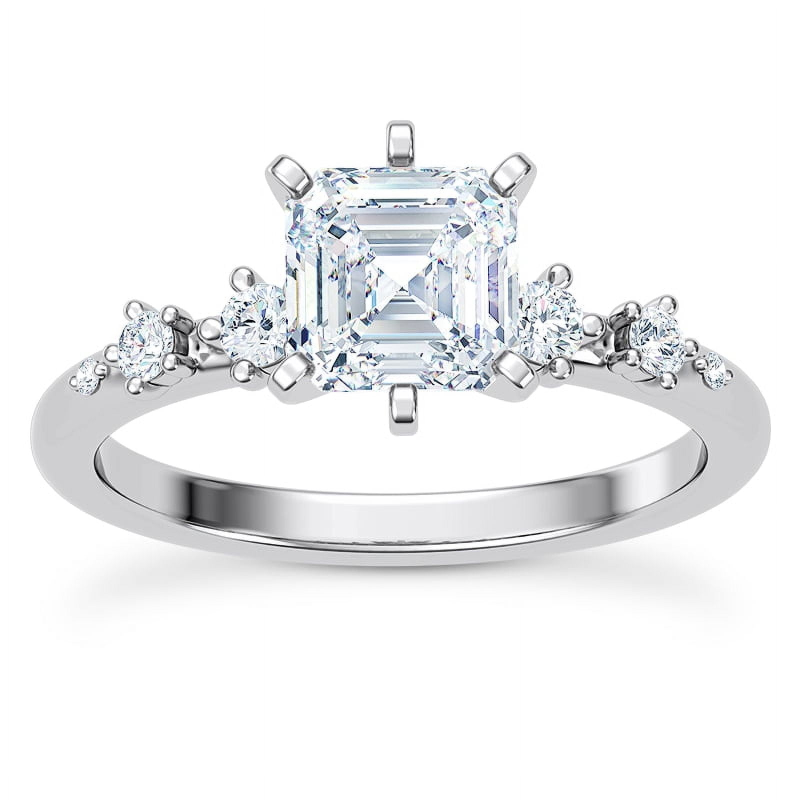Spot Jewel Solitaire Engagement Wedding Ring - Lab Created 1.8 Ct ...