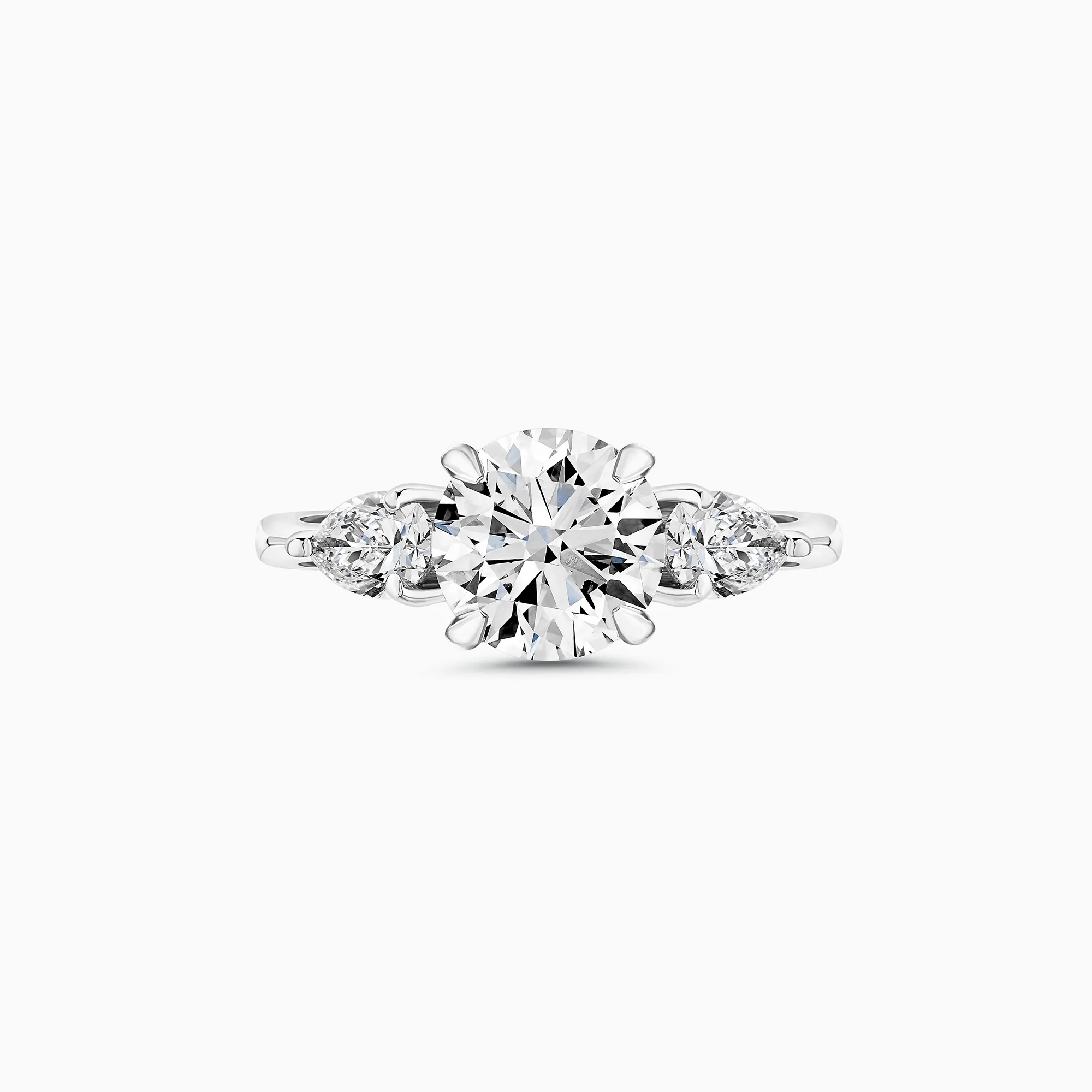 Spot Jewelry 2.1 Ct Round Cut Engagement Ring for Women, Moissanite in ...