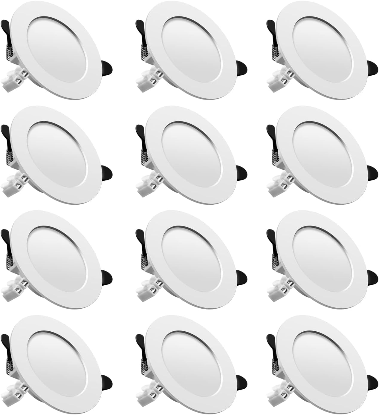 Spot Led Encastrable, Extra Plat, Encastré Lampe Plafonnier Plat Rond,7W Equivalent 70W ...