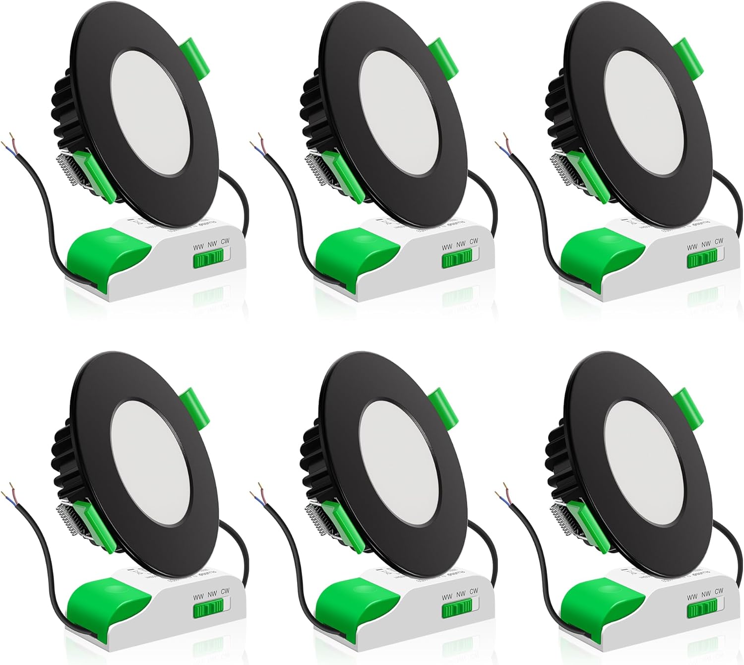 Spot Led Encastrable Noir Extra Plat Spot Led Encastrable Dimmable 230V 8W Spot Plafond 3000K ...