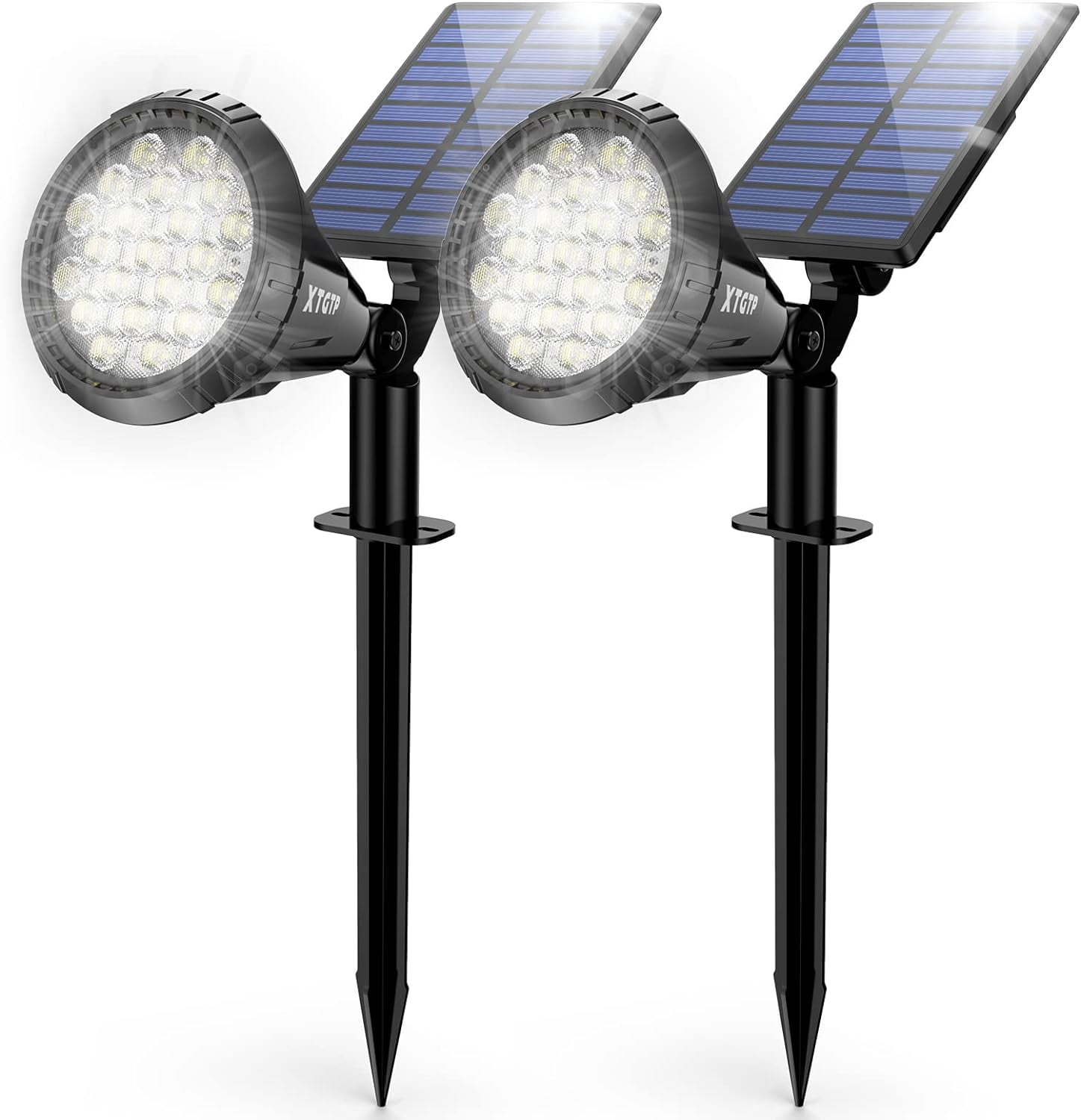Spot Lights Outdoor, 21 LEDs Solar Outdoor Lights Auto On/Off with 3 ...