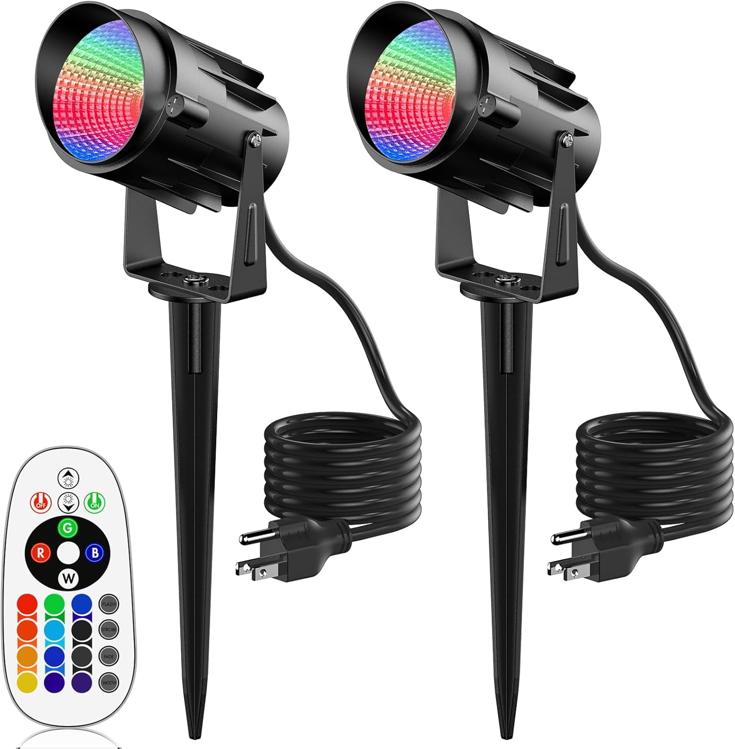 Spot Lights Outdoor Christmas Lights Outdoor 12W Color Changing ...