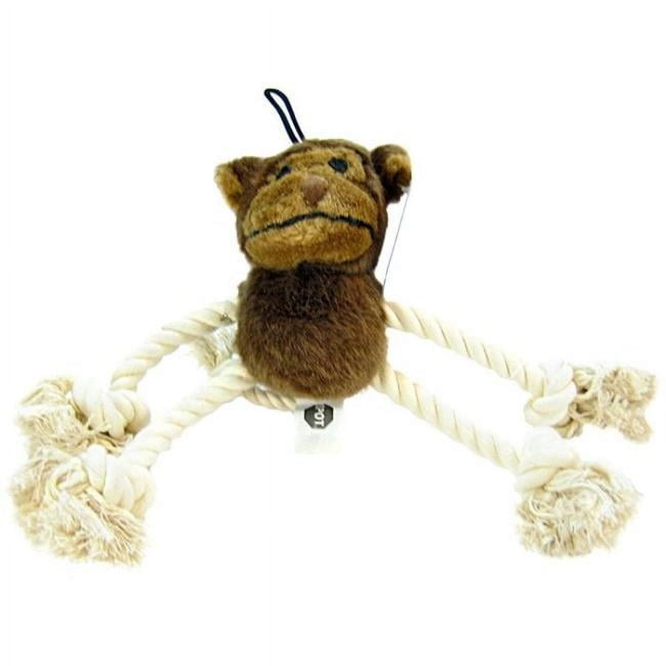 Spot Pets Mop Pets Monkey Dog Toy - Chewable, Squeaky Plush with ...