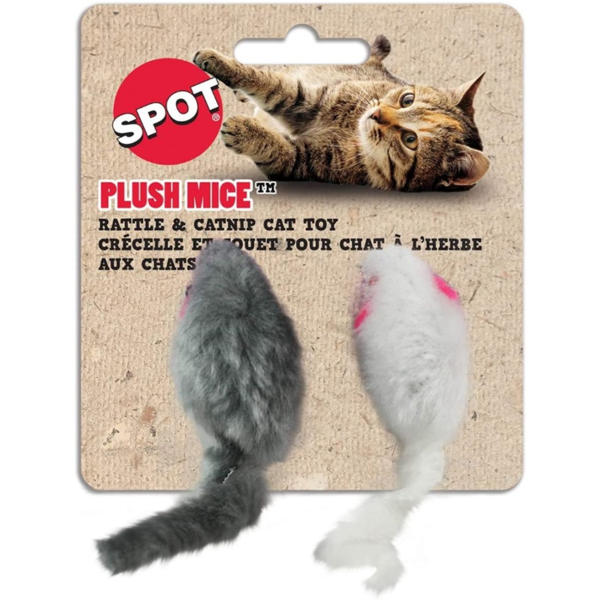 Spot Plush Mice Rattle and Catnip Cat Toy - Walmart.com