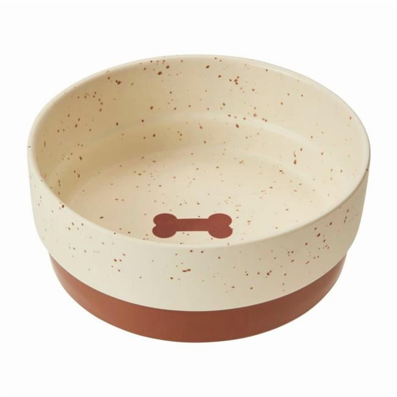 Ethical Pet 077234586174 7 in. Spot Sedona Chestnut Dog Dish - Brown ...