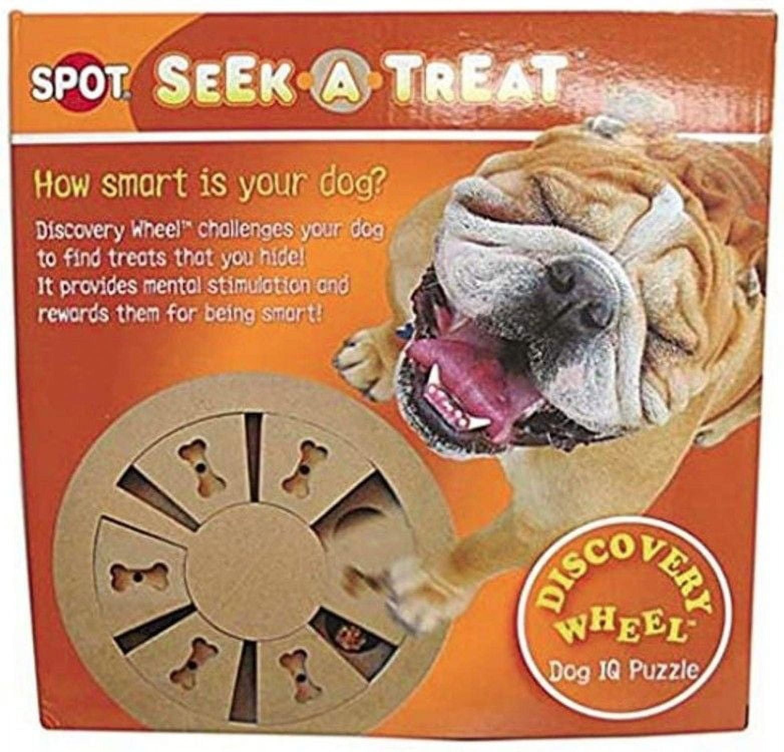 Spot Seek-A-Treat Discovery Wheel Interactive Dog Treat and Toy Puzzle ...