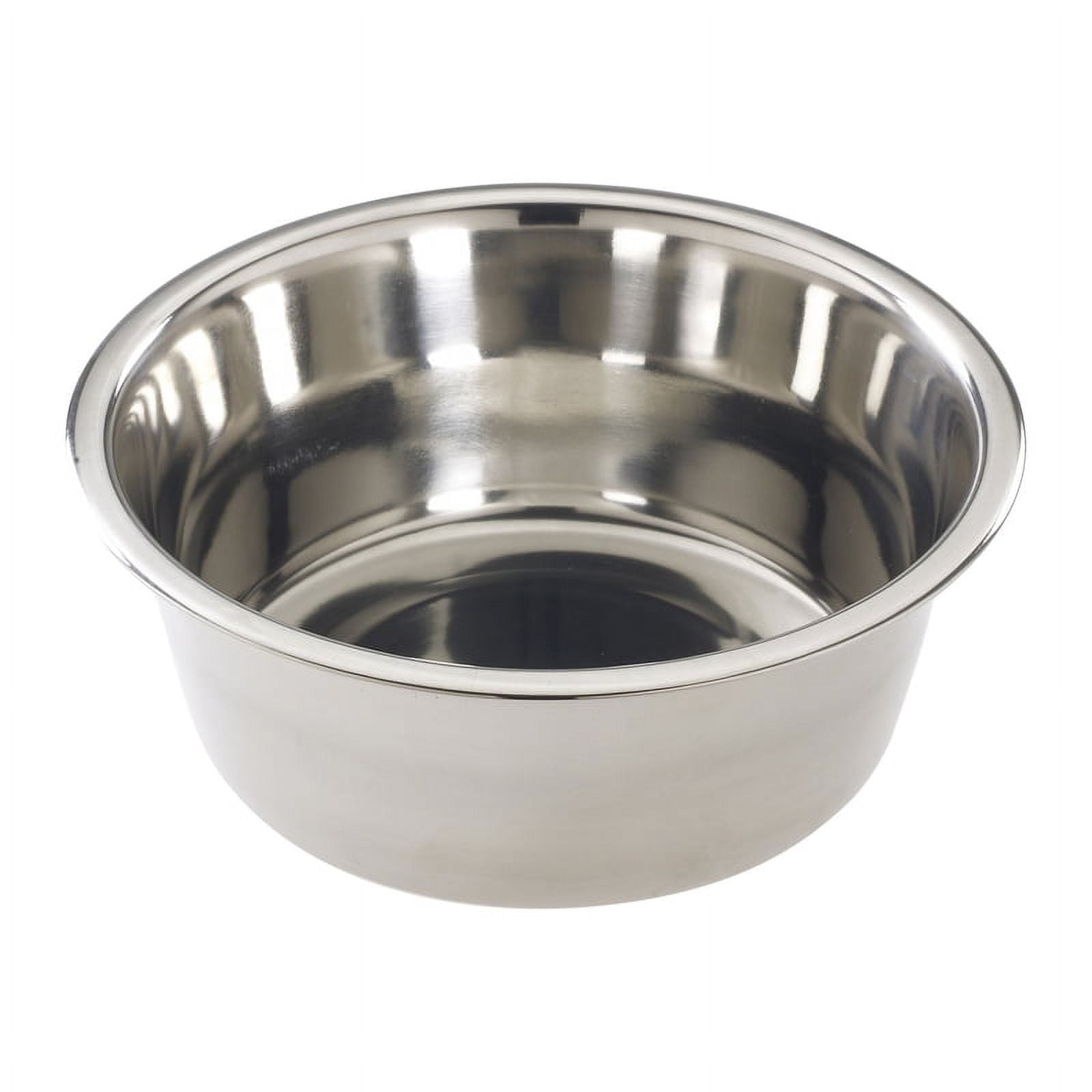 Spot Eating Food Feeder: Silver Stainless Steel 160 oz Pet Dish for ...