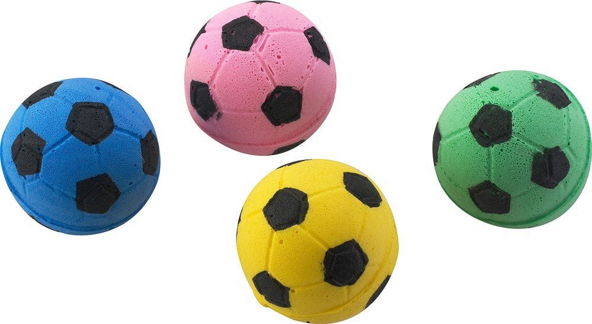 Spot Soft Sponge Soccer Ball Cat Toy for Pets and Kittens, Multi-Color ...