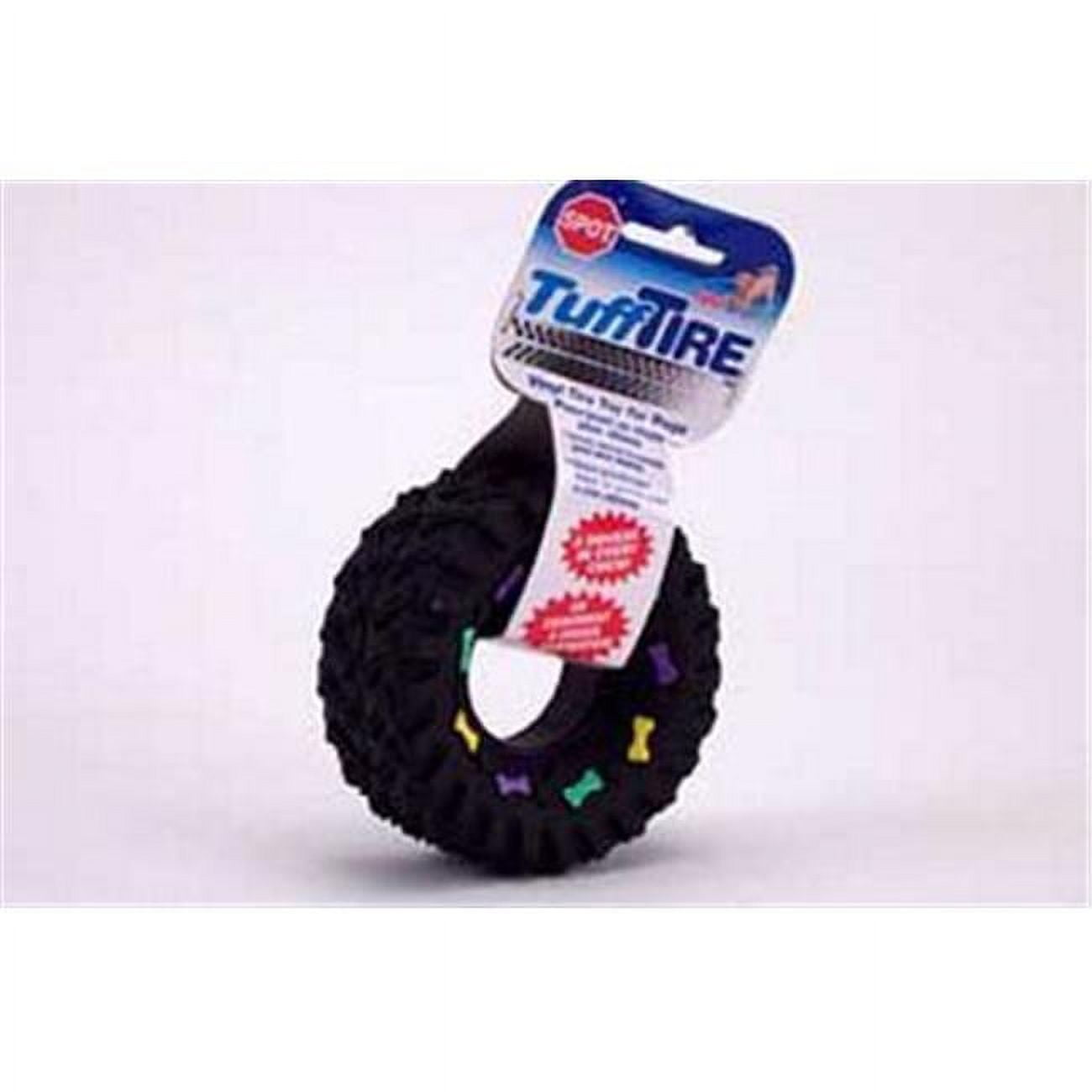Spot 04739 3.5" Vinyl Tire with Dog Bone Design Dog Toy - Walmart.com