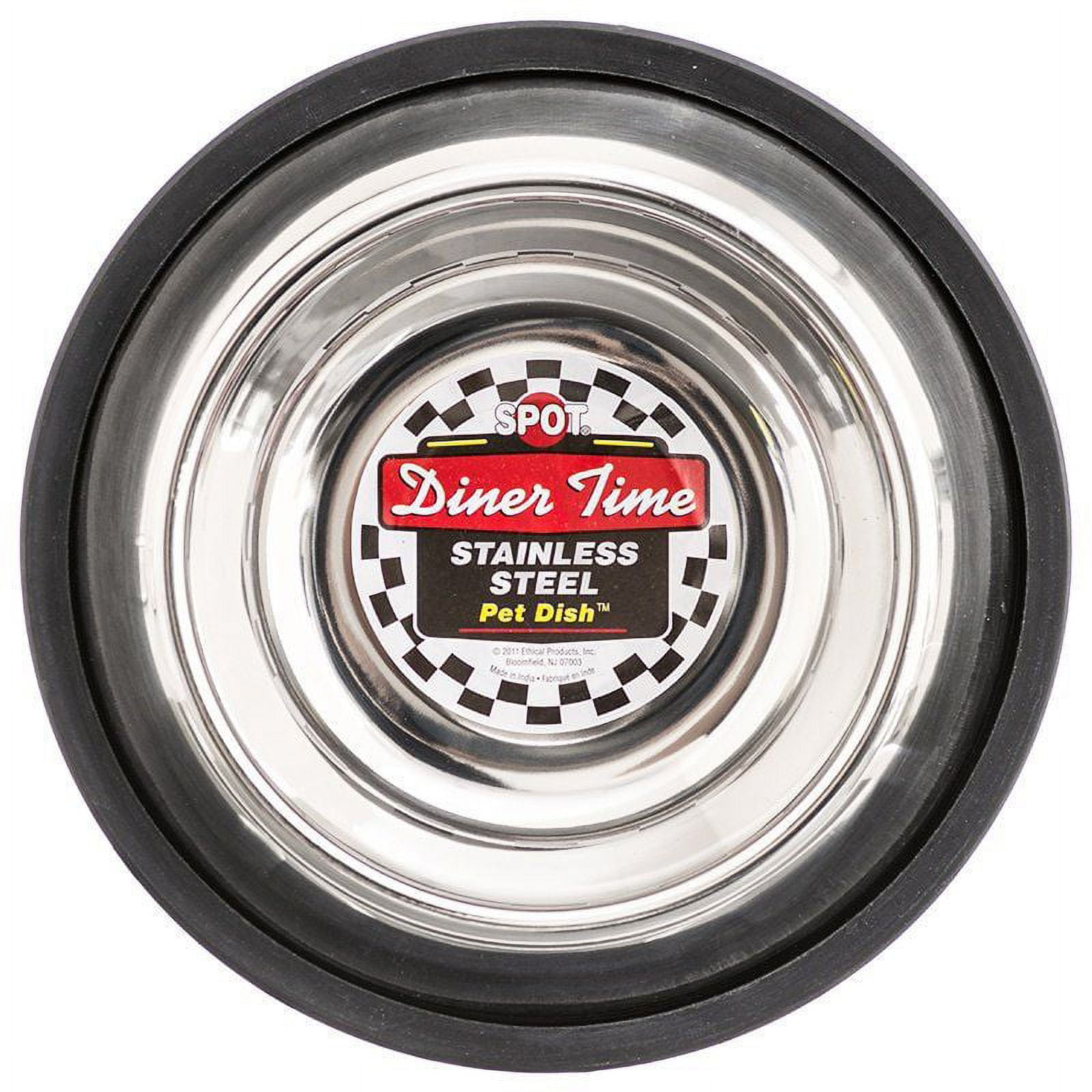 Spot Stainless Steel No Tip Food Dish [Dog, Dishes Stainless Steel] 24 ...
