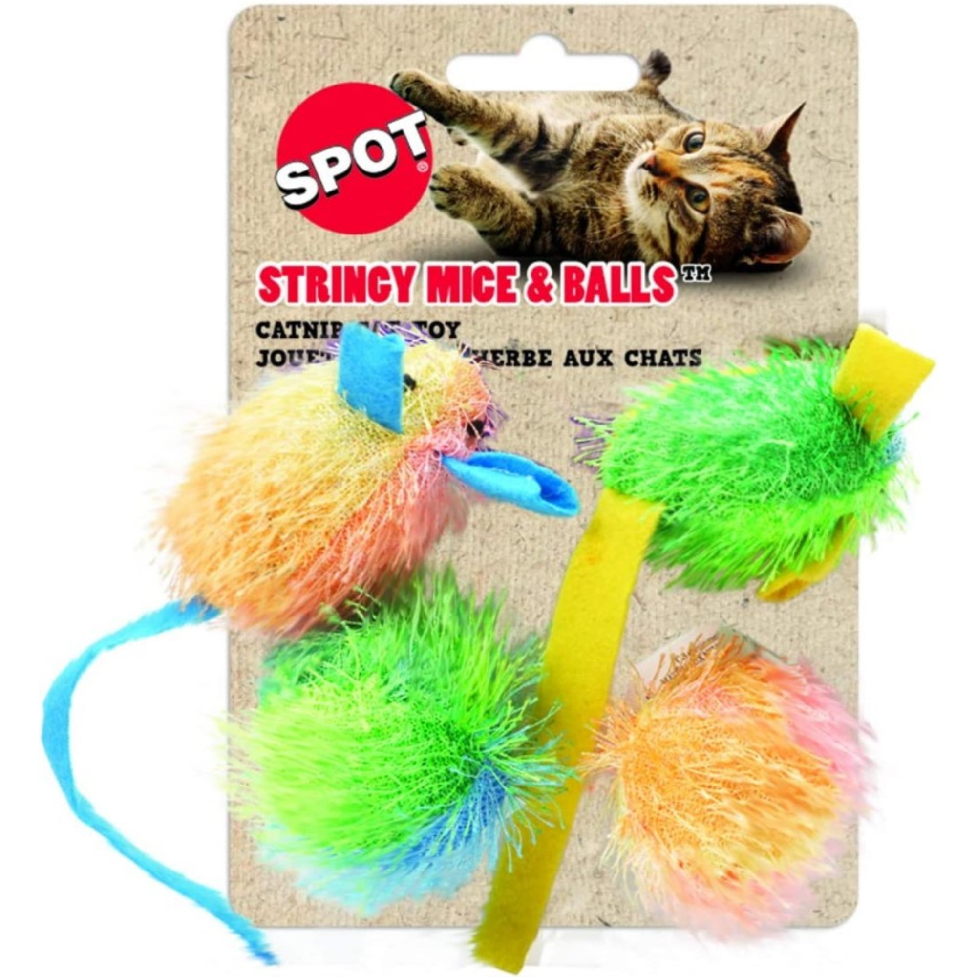 Spot Stringy Mice and Balls Catnip Cat Toys - Walmart.com