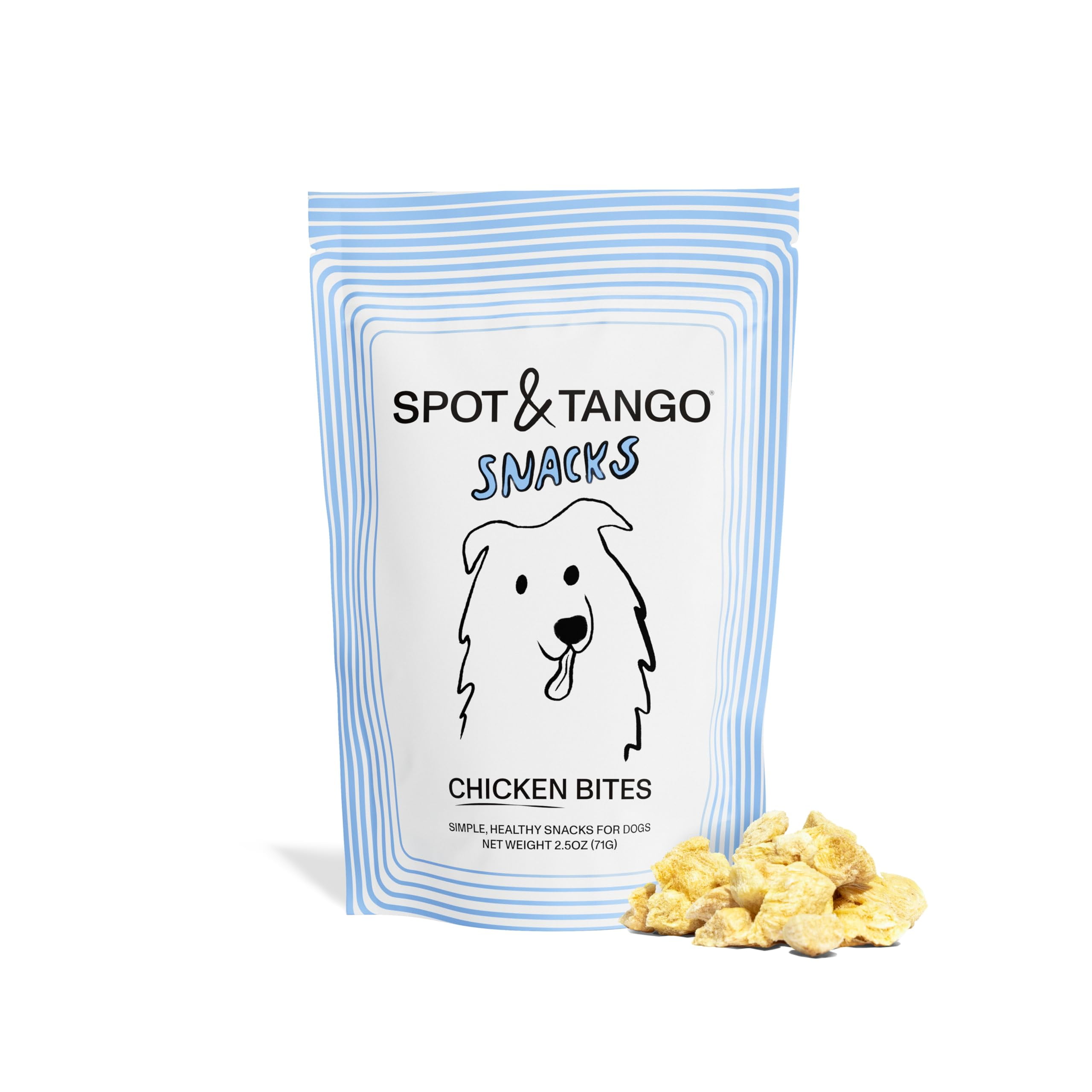 Spot & Tango Chicken TSF6 Bites Dog Treats - Single Ingredient, 100% ...