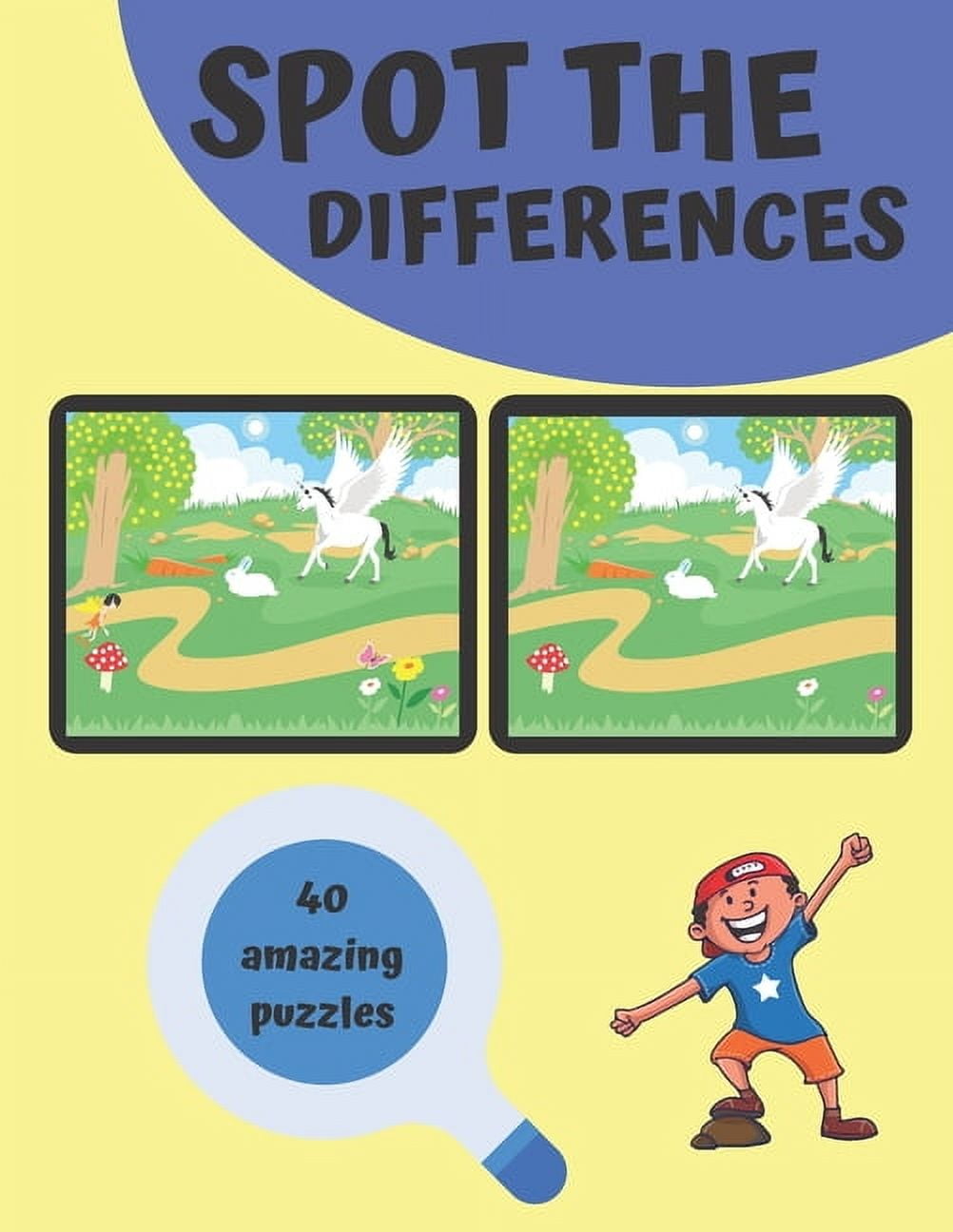 Spot The Differences 40 Amazing Puzzles: Stay Home Guessing Games For ...