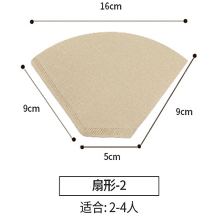 Spot coffee fan filter paper food grade round coffee filter paper V ...