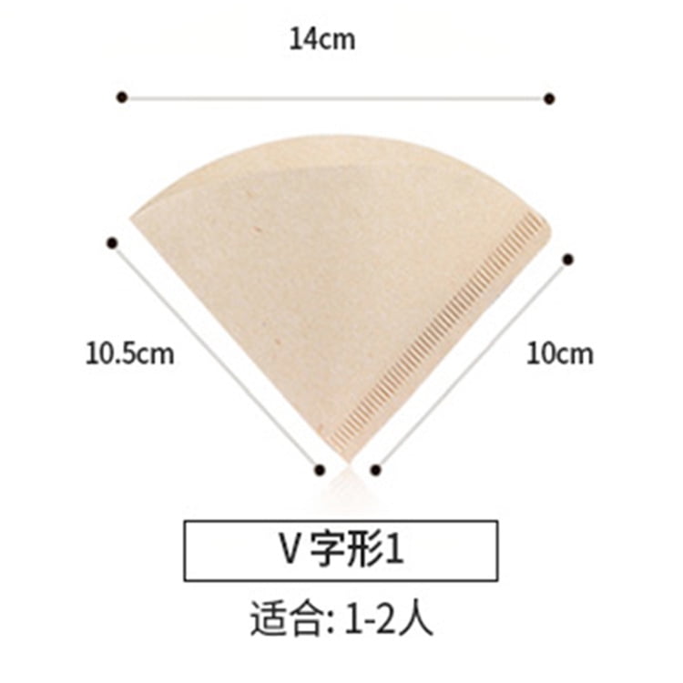 Spot coffee fan filter paper food grade round coffee filter paper V ...