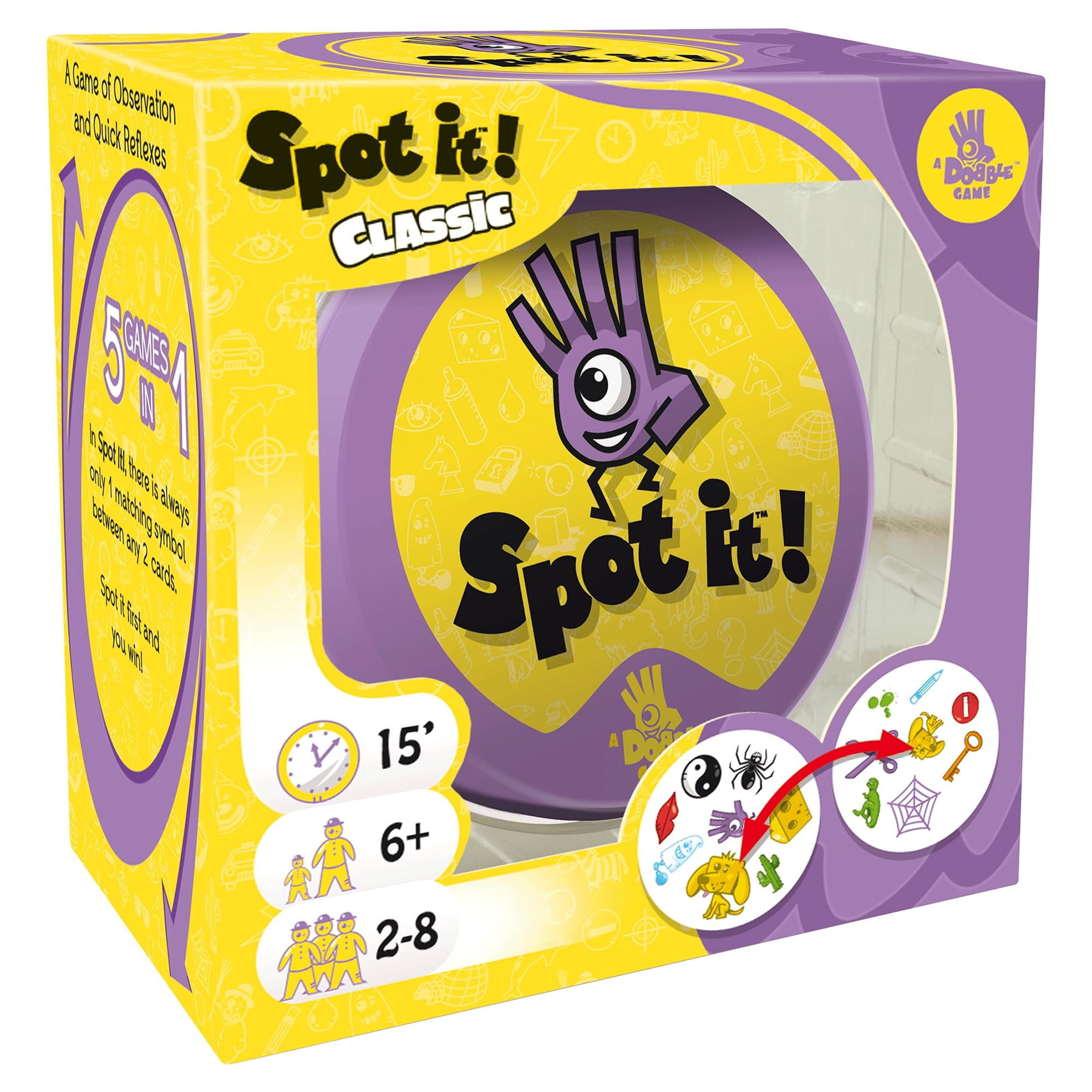 Asmodee Spot it! Card Game, Fun Matching Game for All Ages, 7 Years and ...