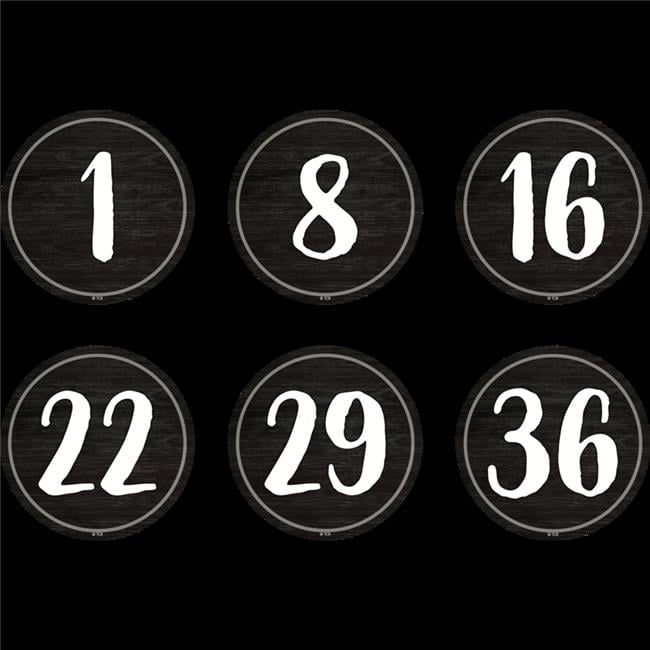 Spot on Modern Farmhouse Numbers Floor Markers, Vinyl - Walmart.com