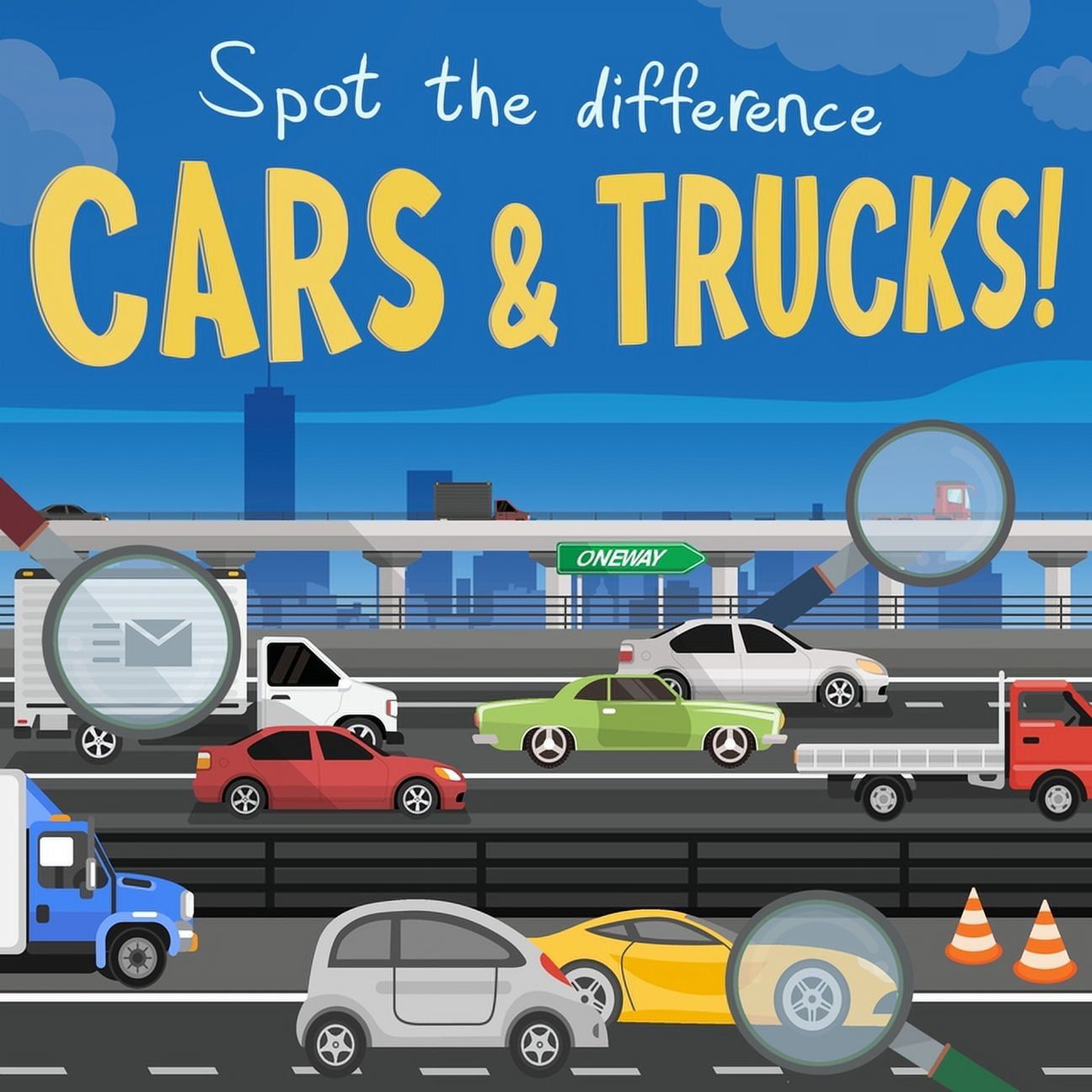 Spot the Difference - Cars and Trucks!: A Fun Search and Solve Book For ...