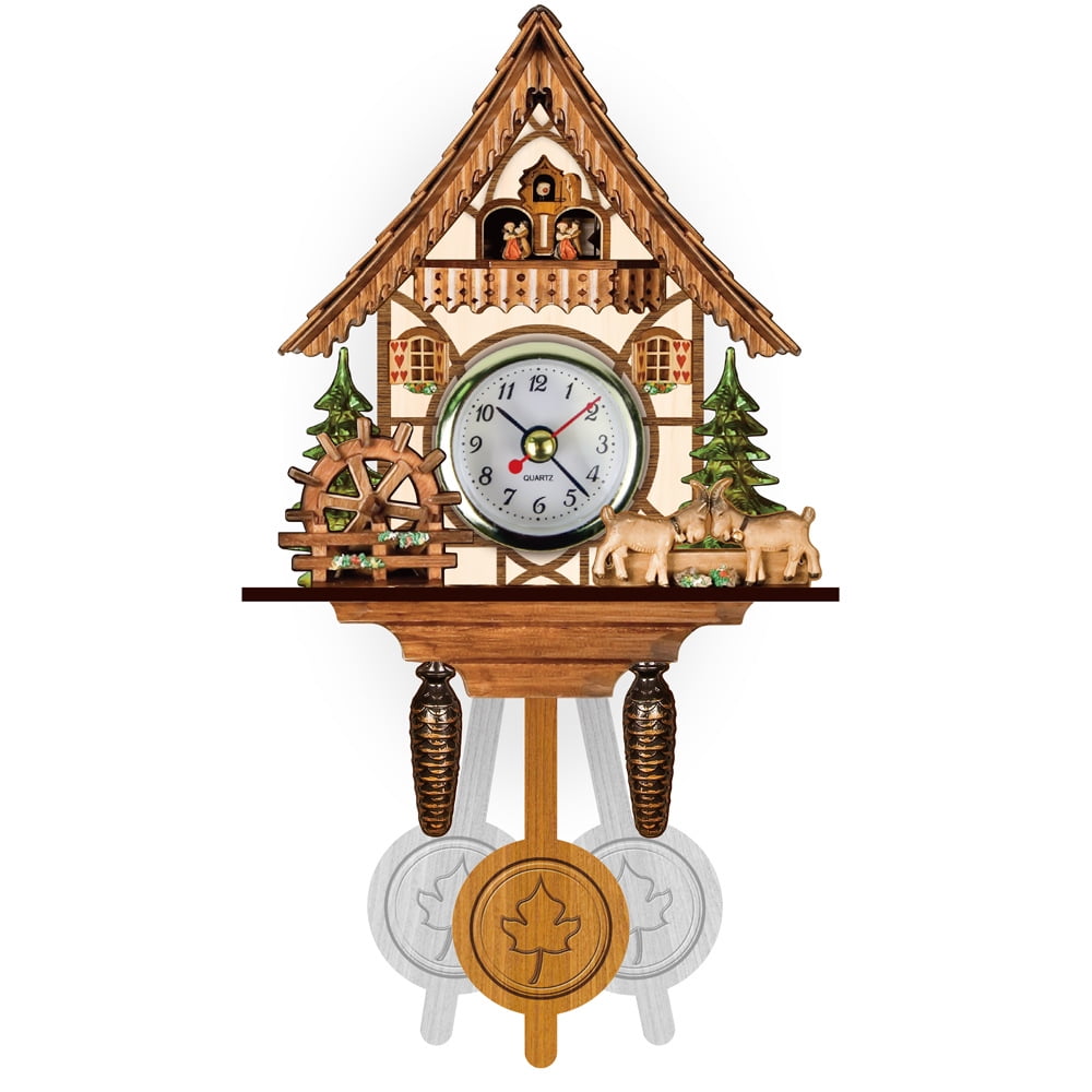 Spot wall clock chimes cuckoo cuckoo clock Nordic vintage clock wooden ...