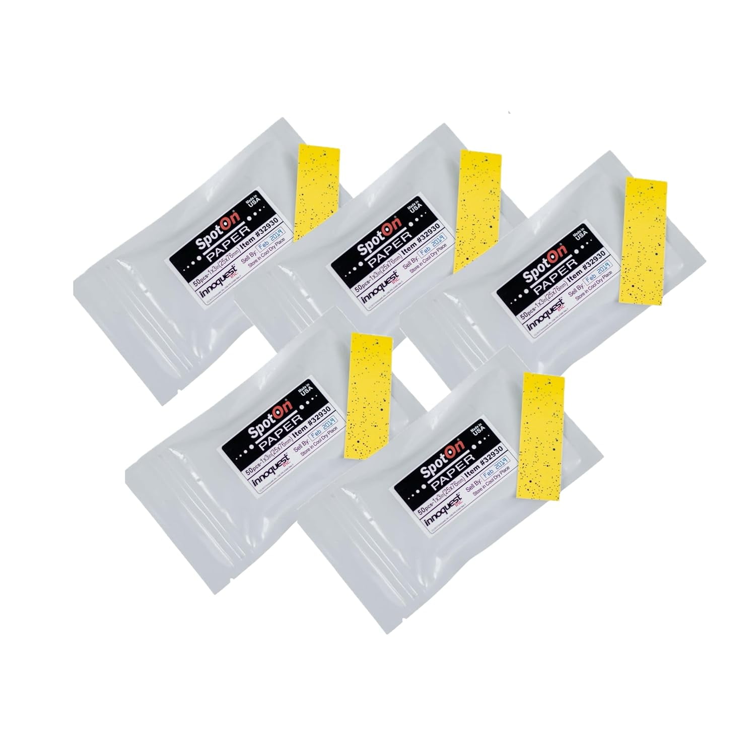 SpotOn Water Sensitive Paper (WSP) for Sprayer Calibration - Five Packs ...