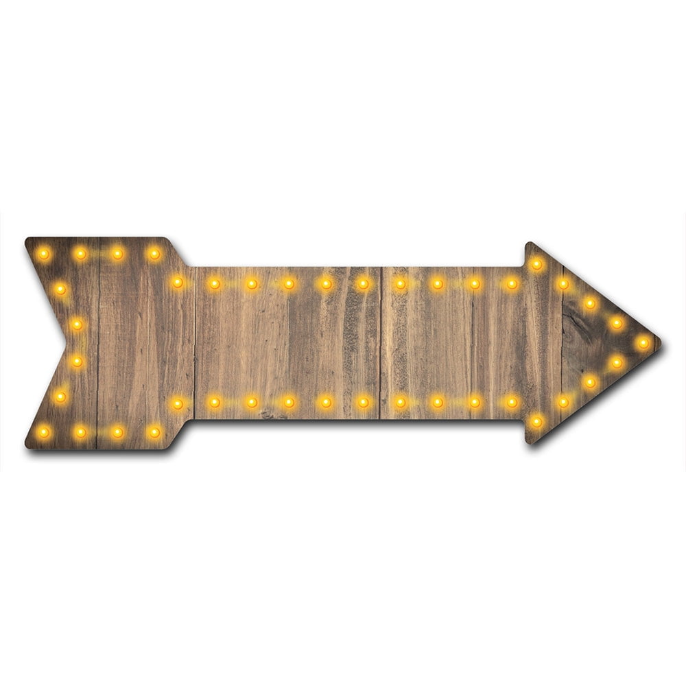 Spotlight Arrow Arrow Sign | Indoor/Outdoor | Direction Arrow Sign ...