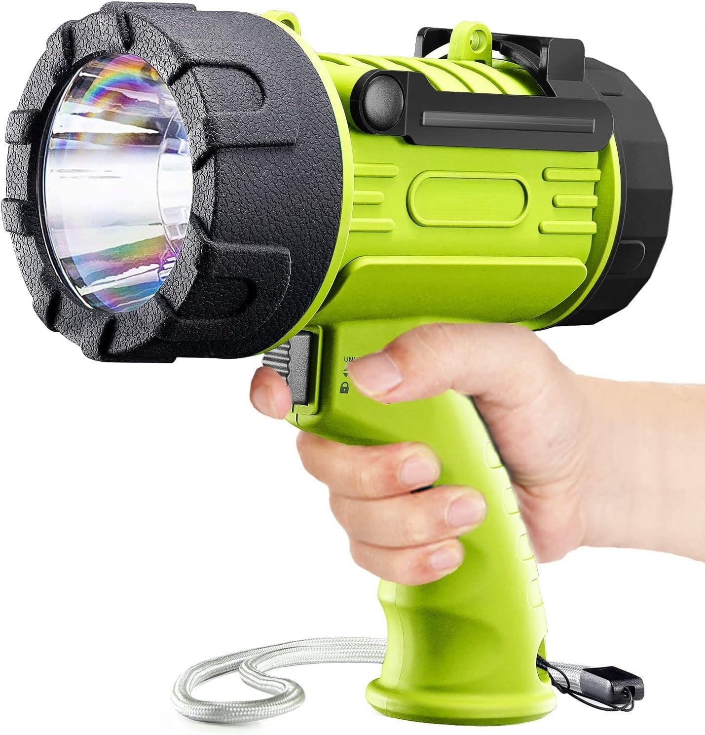 Spotlight Flashlight with 100,000 High Lumen , IP67 Long Running Spot ...